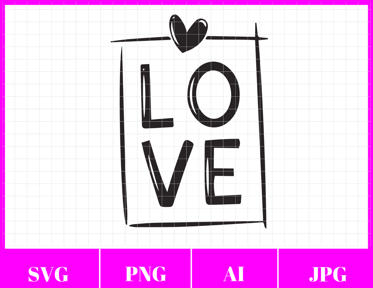 Love Rectangle | Valentine's Day Svg Files – InsideOutlined